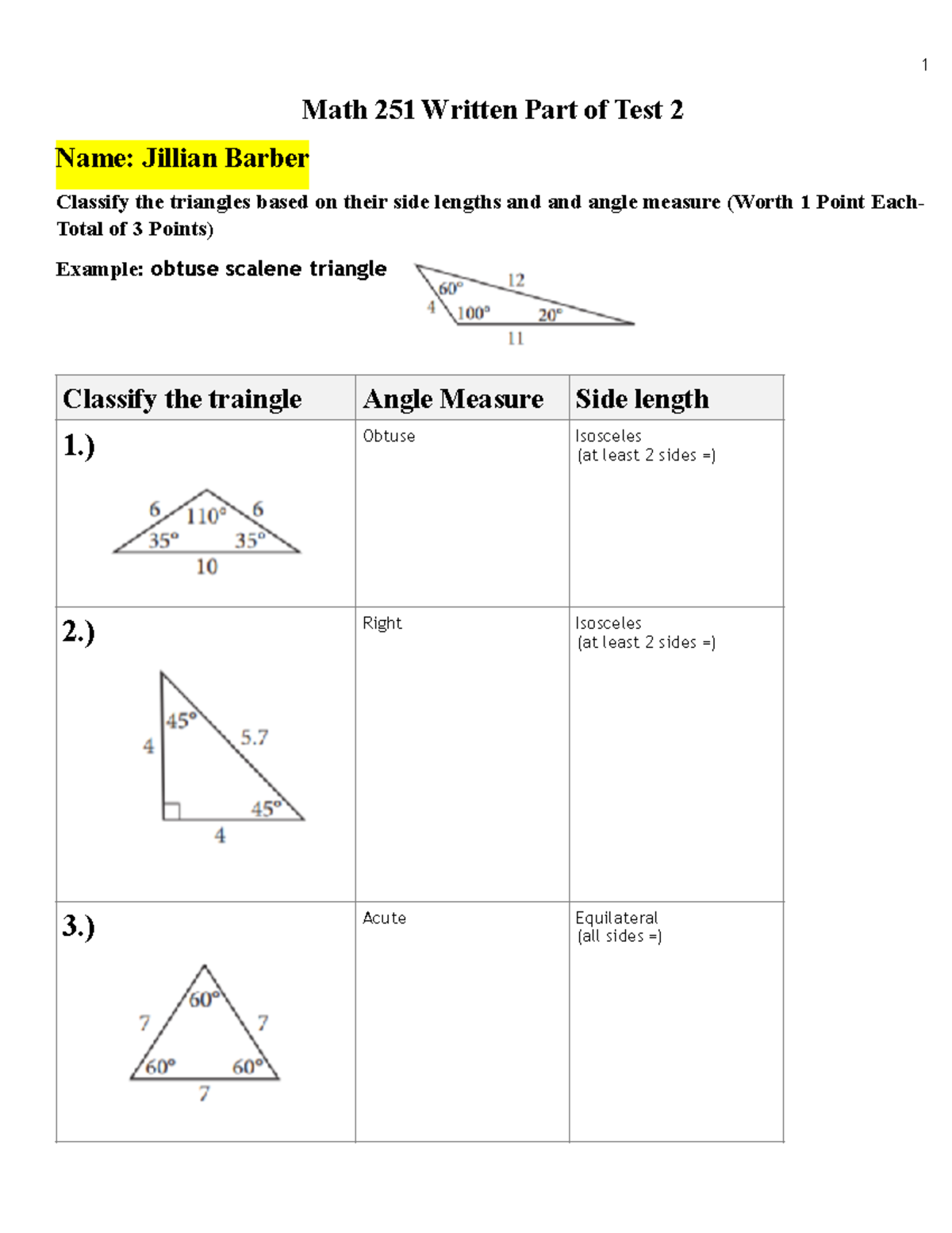 Math 251 Written Part of Test 2 Good - 1 Math 251 Written Part of Test ...