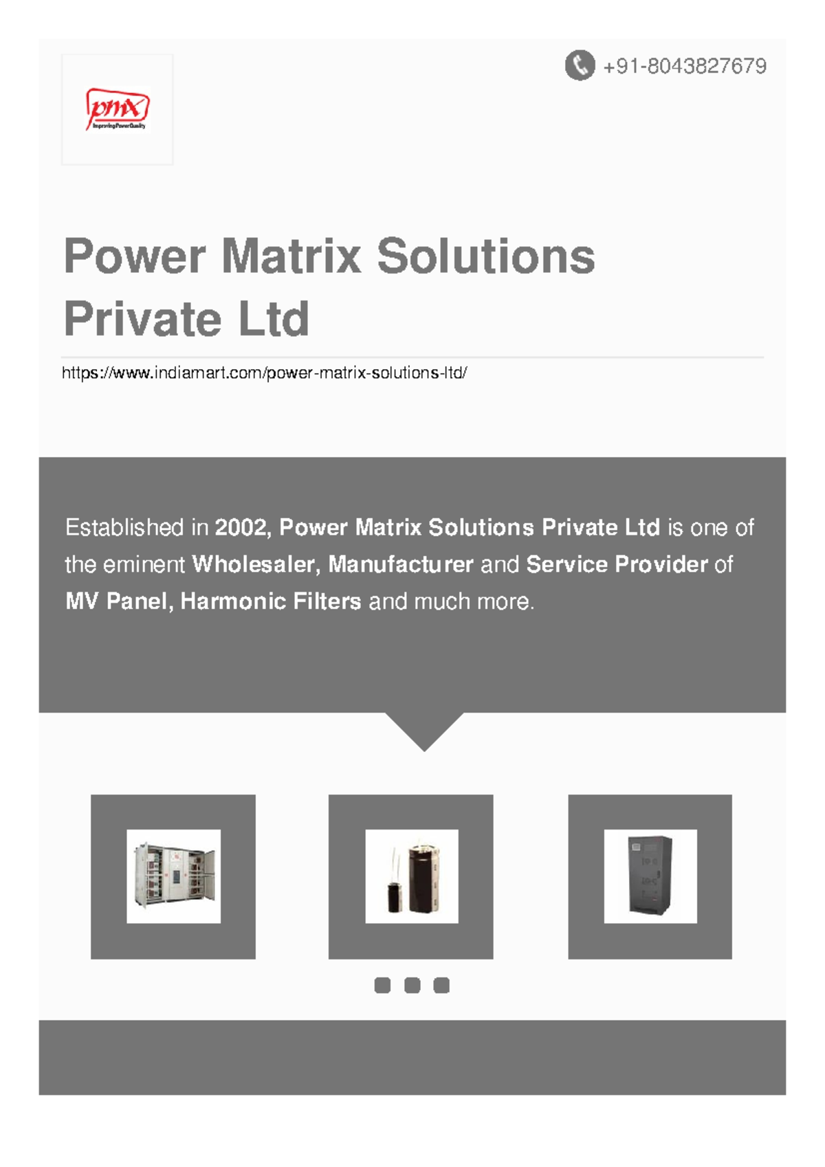Power matrix solutions private ltd - +91- Power Matrix Solutions ...
