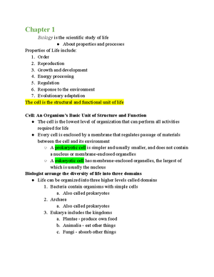 Principles of Biology Chapter 1 pg 4 - ï Evolutionary relationships are ...