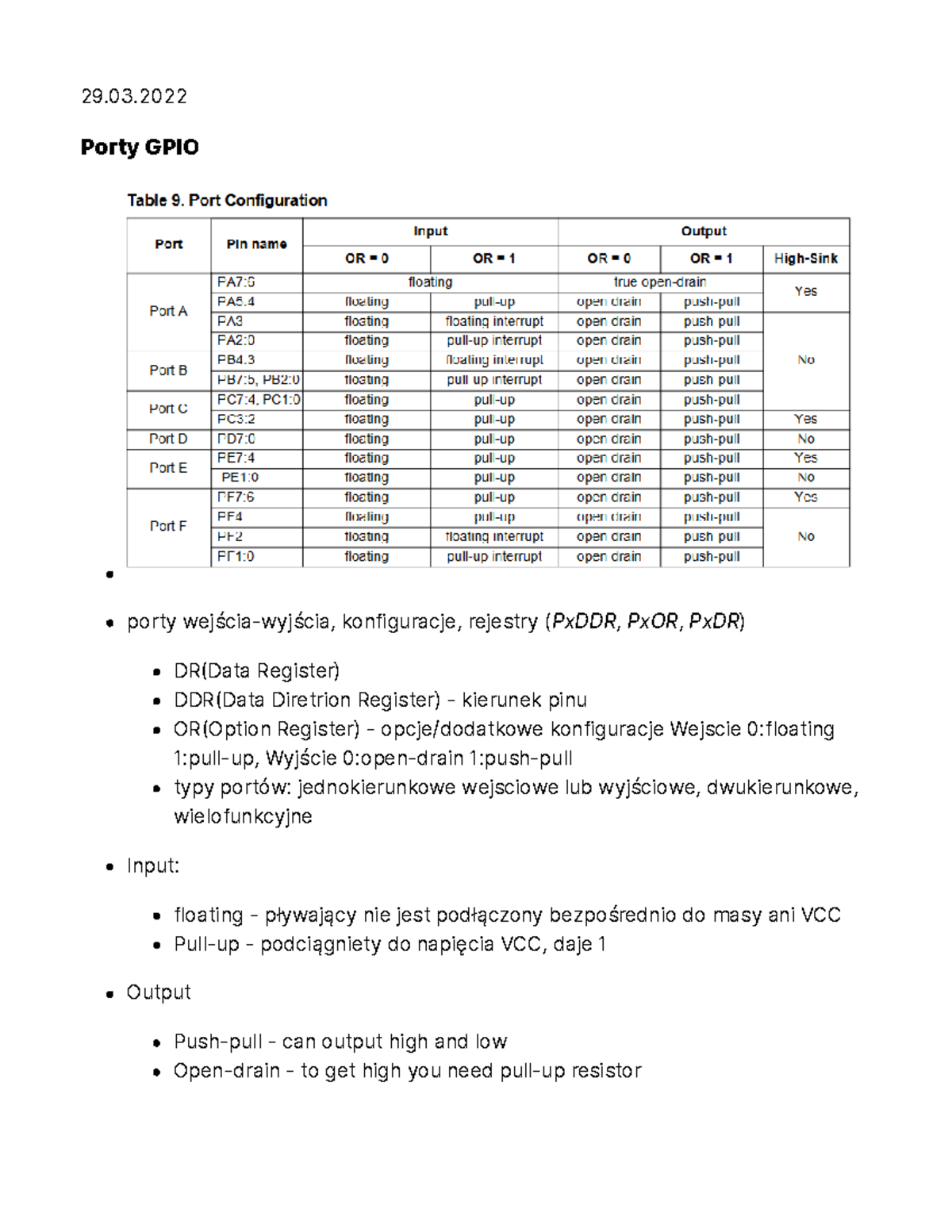 PTM 3 lab - porty gpio - 29. Porty GPIO porty wejścia-wyjścia ...