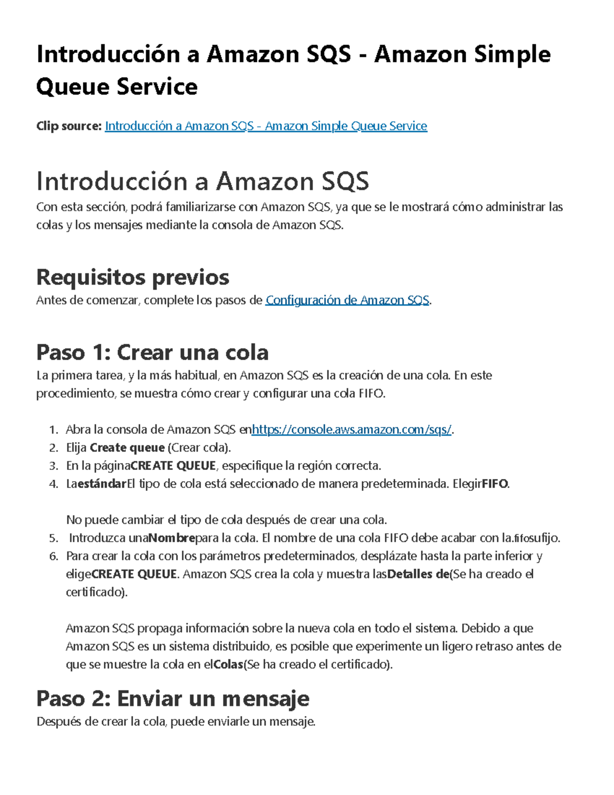 Introducción a Amazon SQS - Amazon Simple Queue Service - Introducción a Amazon SQS - Amazon ...