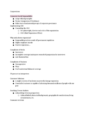 PUR3000 Ch 1 Notes - Introduction to Public Relations Chapter 1: What ...