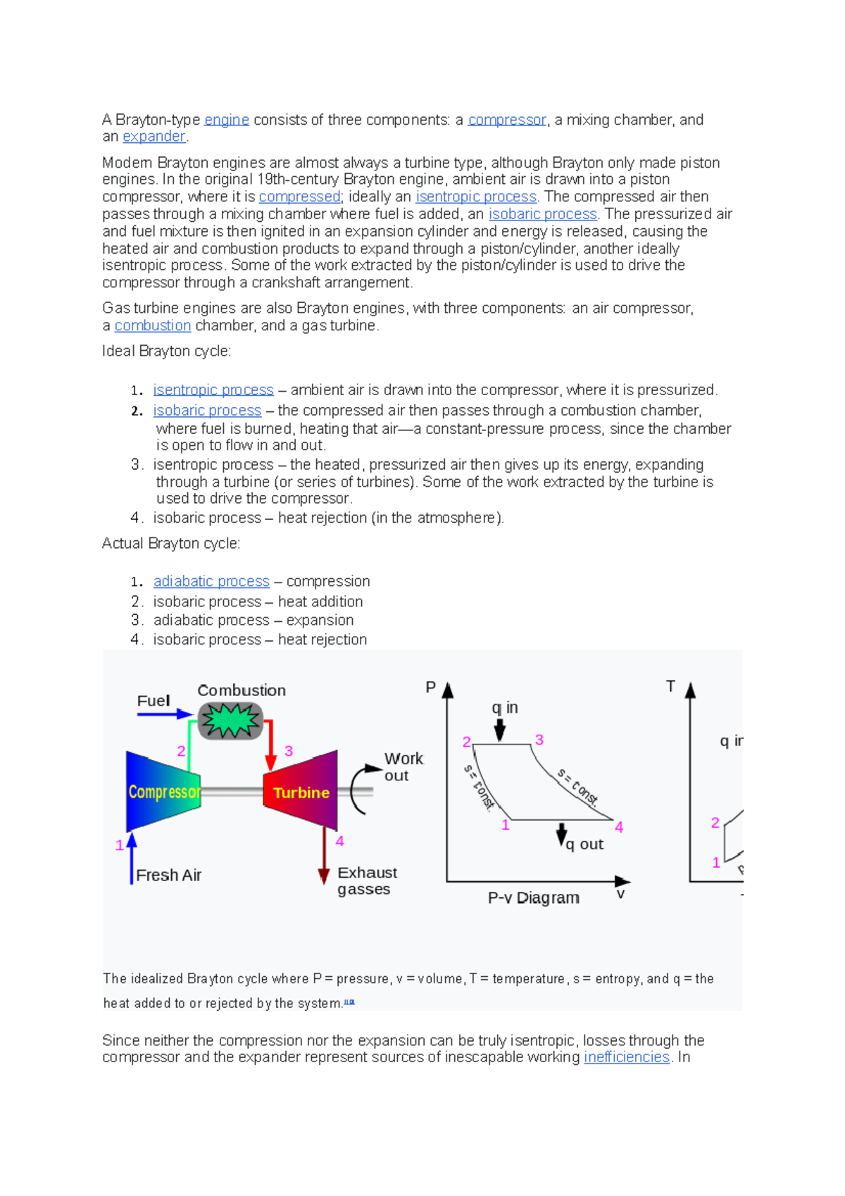 Dynamics of Ocean atmosphere - A Brayton-type engine consists of three ...