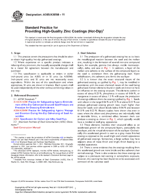 Astm A153 Zinc Coating Hot Dip On Iron And Steel Hardware Apiasme Notes ...