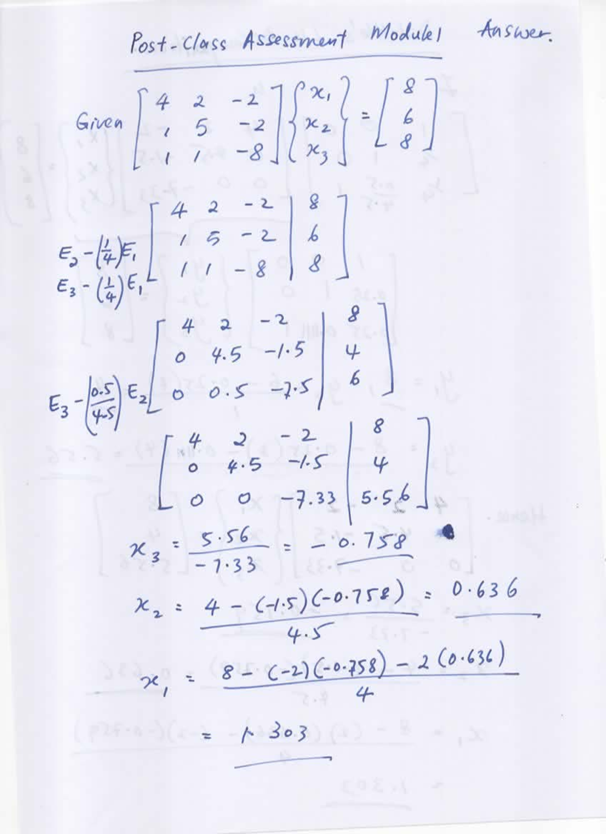 Post-Class Assessment Mod 1 Answers - CE2407 - Studocu