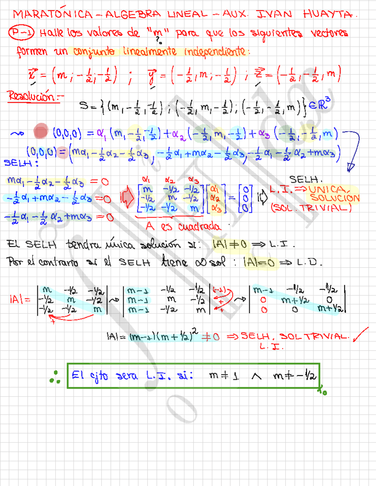 Maratonica Algebra Lineal - MAT103 - 29102024 - Ichch - MARATONICA ...