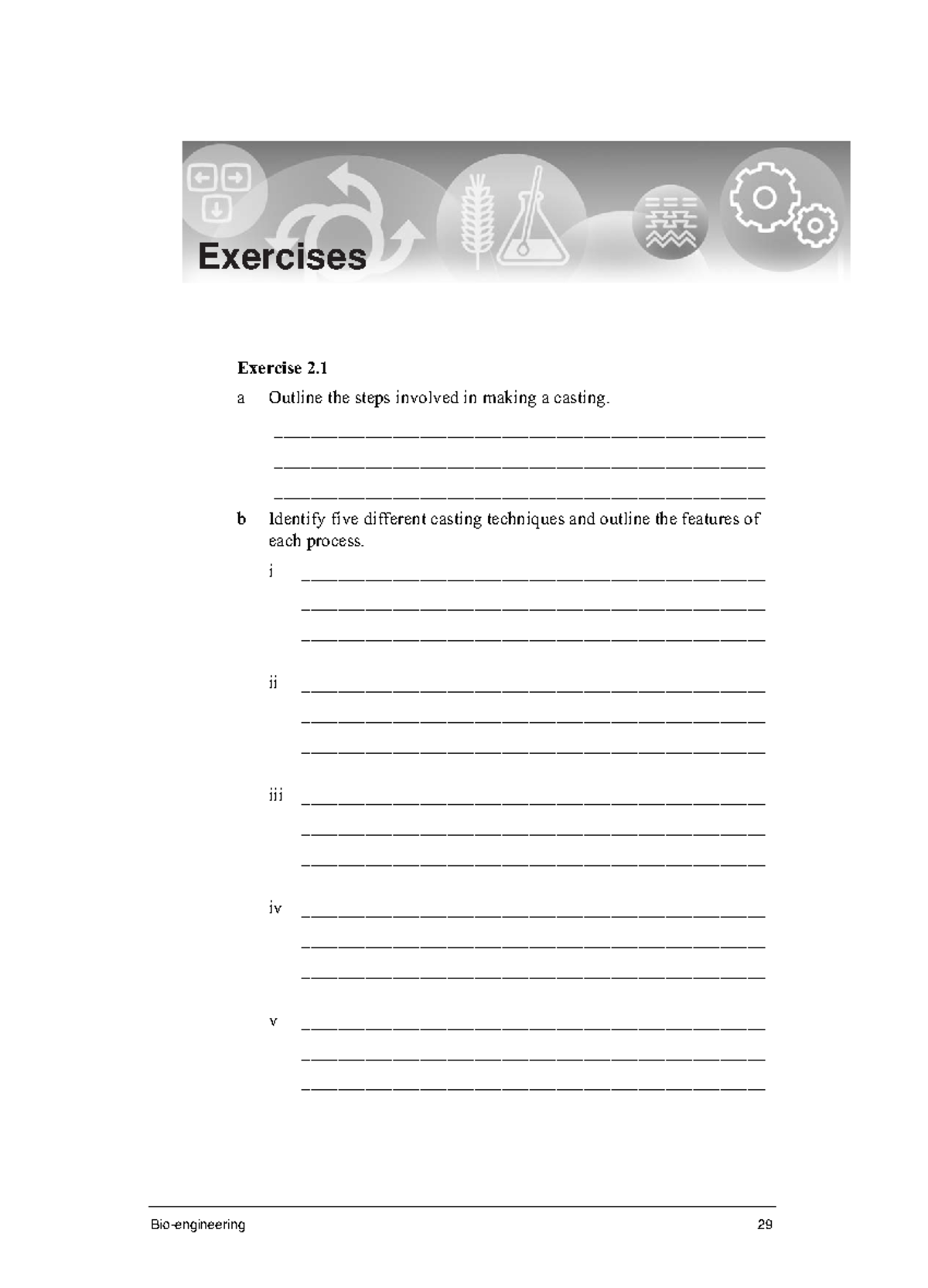 Biomedical Engineering Part 2 Exercises - Bio-engineering 29 Exercises ...