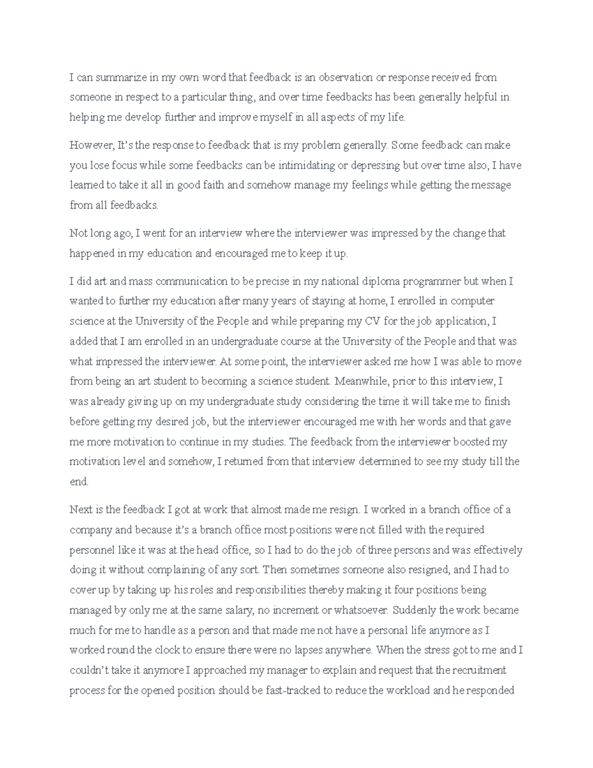 Principles of Business management Learning Journal 2 - I can summarize ...