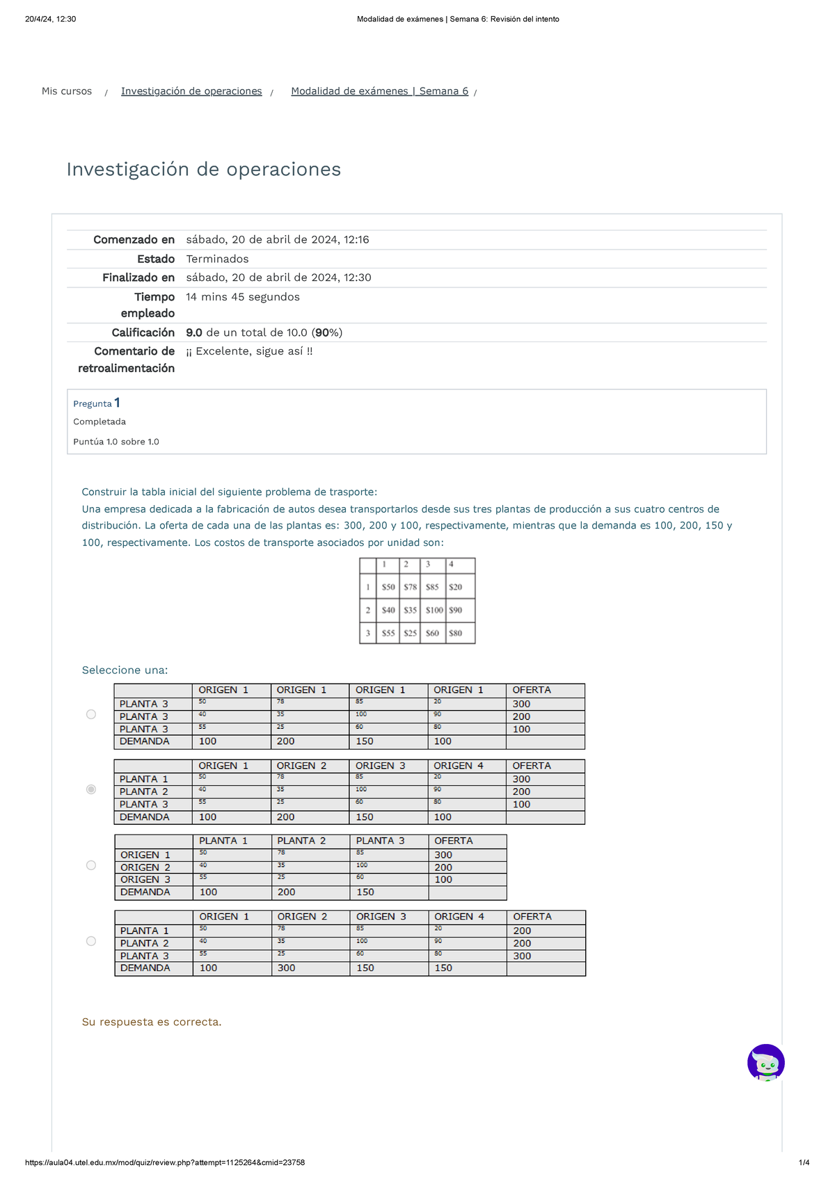 Modalidad de exámenes Semana 6 Investigación de Operaciones - Investigación de operaciones ...