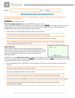 Copy of Gizmo Kepler's Laws - Garcia, Evelyn - Name: Date: 4/ Student ...