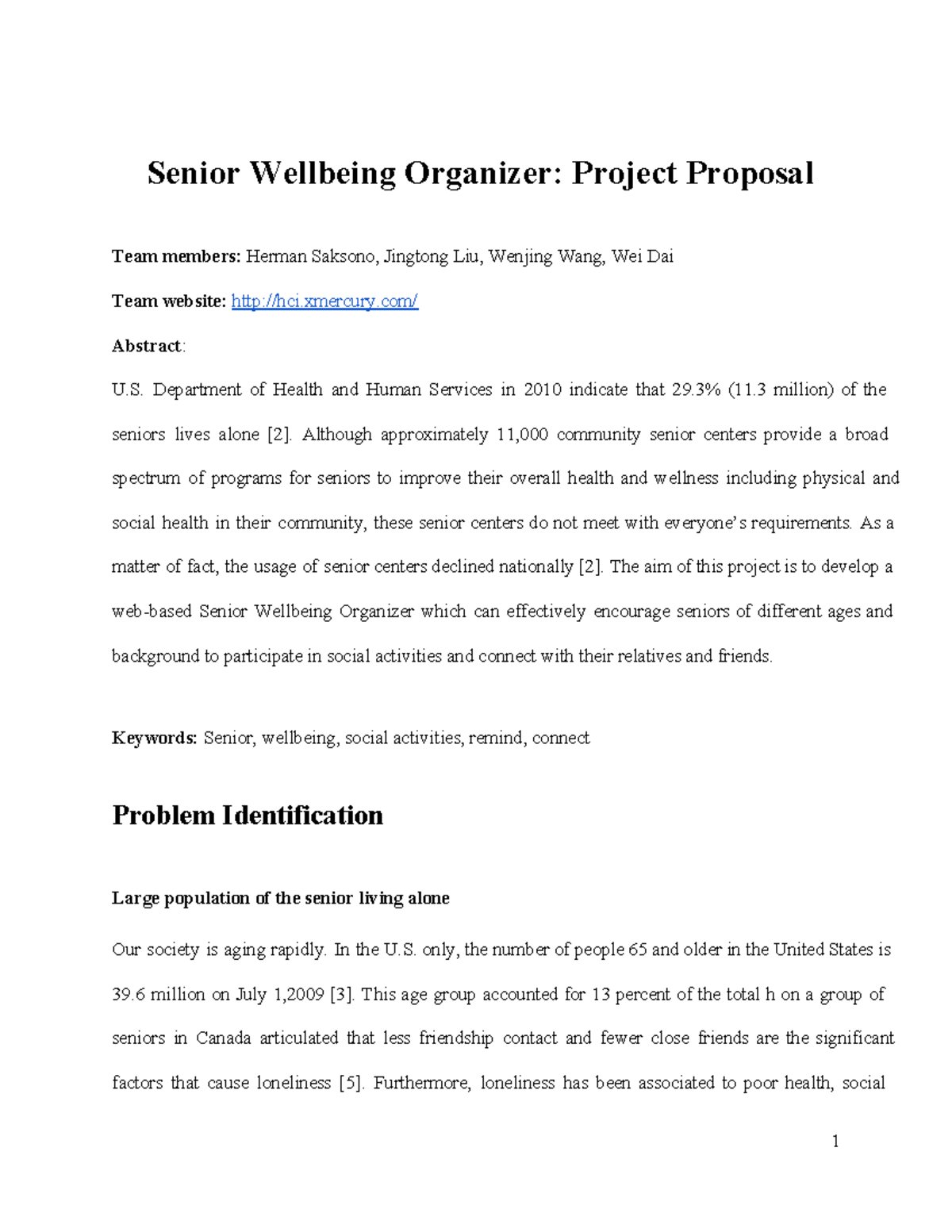 Project Proposal for establishment of Old Age Home - Senior Wellbeing ...