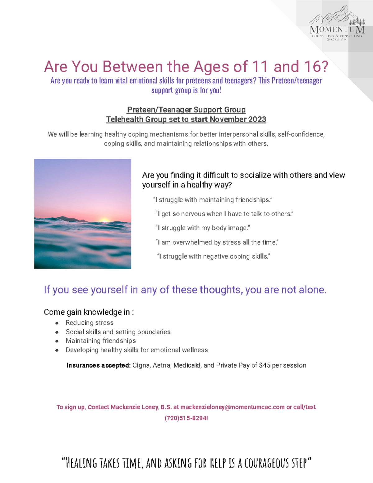 Teen Support Group Flyer - Are You Between the Ages of 11 and 16? Are ...