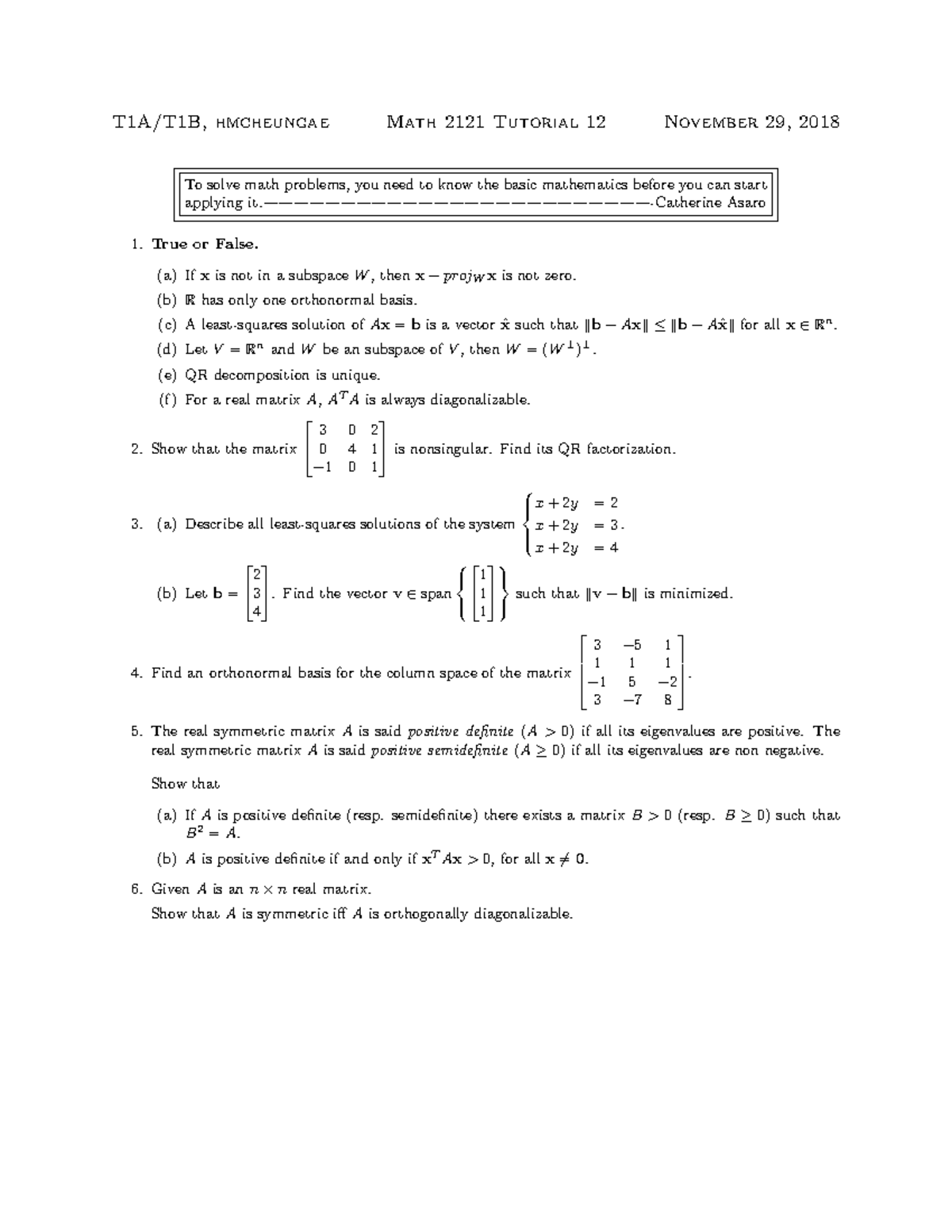 Math 2121 problem set 12 - hmcheungae Math 2121 Tutorial 12 November 29 ...