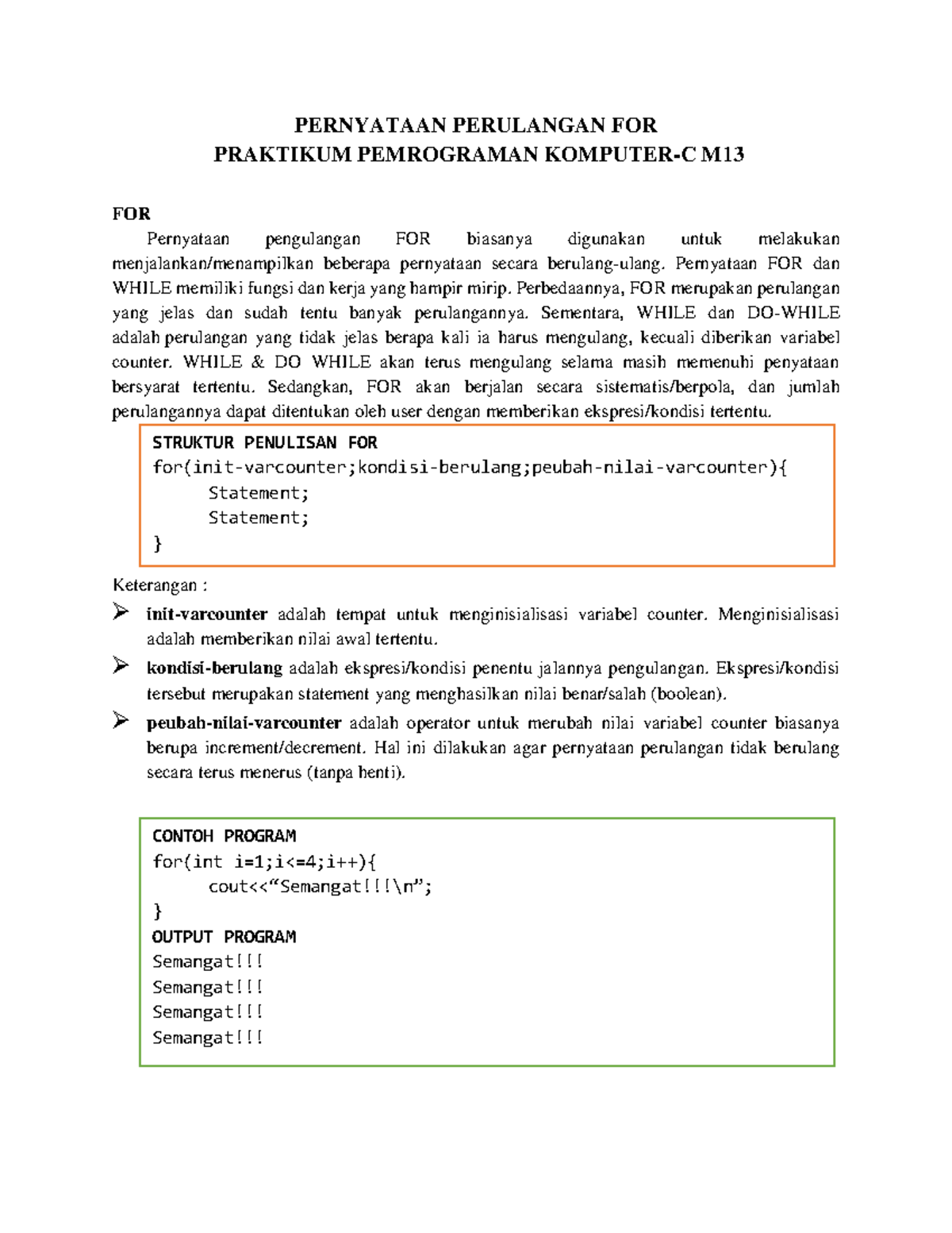 C++ For and Function fixed(), setprecision(), ceil(), floor(), round() - PERNYATAAN PERULANGAN ...