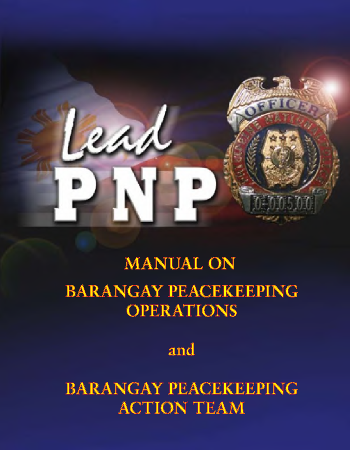 BPATs manual - Police issues - BARANGAY PEACEKEEPING OPERATIONS AND ...