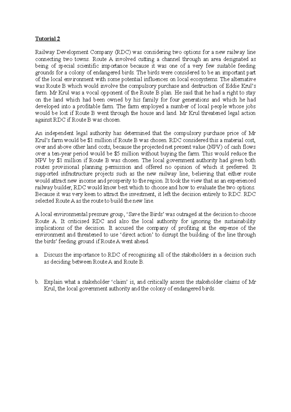 Tutorial 2 - Useful questions and answers for your reference ...