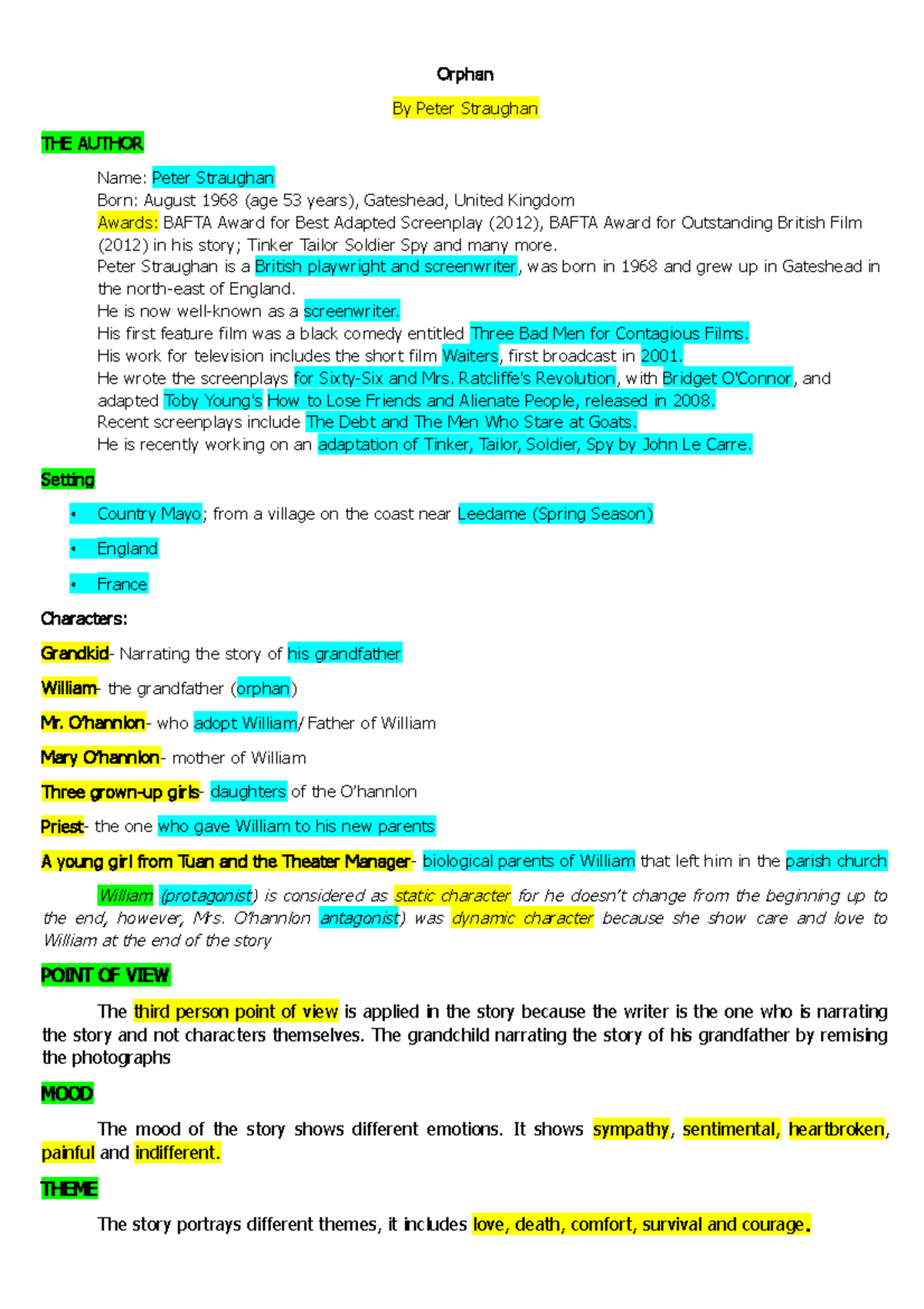 LIT2-Reports - It discusses different stories, the Global Currents in ...