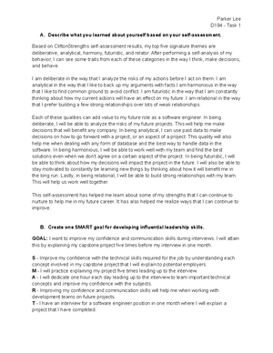 D370 Task 1 - Task 1 - D370 – IT Leadership Foundations April 29, 2023 ...