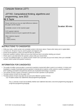 Practice 12- Markers - 12 MARKER - GCSE Religious Education Practice 12 ...