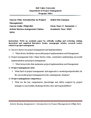 Operations Research Module - CHAPTER ONE 1. Introduction to Operations ...