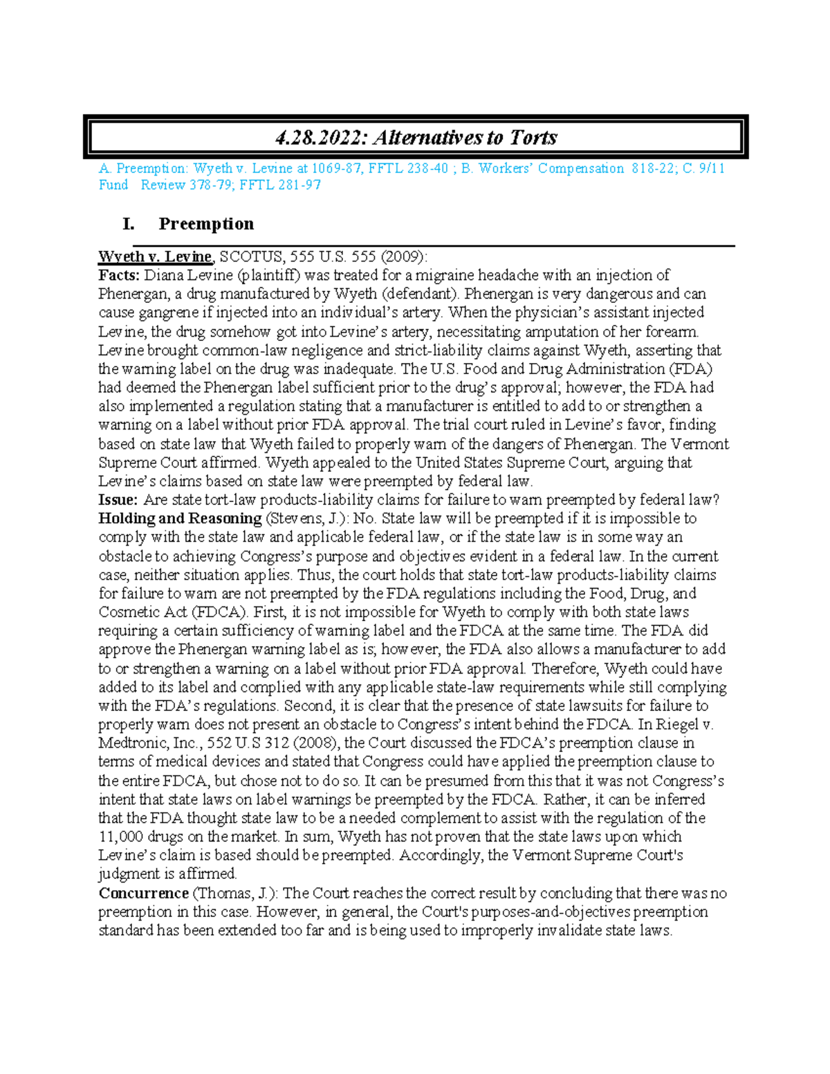 Torts Print Regarding Strict Liability - 4.28: Alternatives to Torts A ...