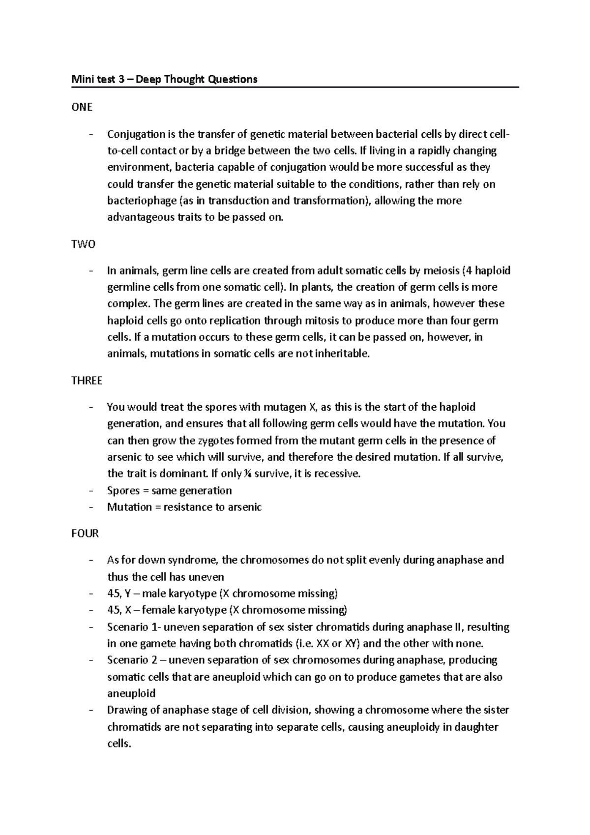 Practical - mini-test 3 - deep questions answers - Mini test 3 – Deep ...