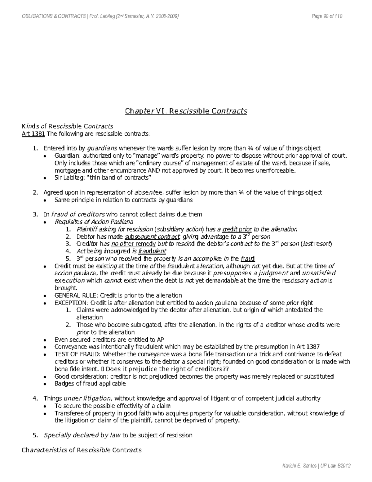 W11 Rescissible Contracts and Voidable or Annullable Contracts - Module ...