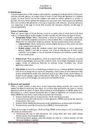 DBMS Chapter-1 - DBMS chapter 1 - CHAPTER - 1 Introduction 1 Concept and Application Data are ...