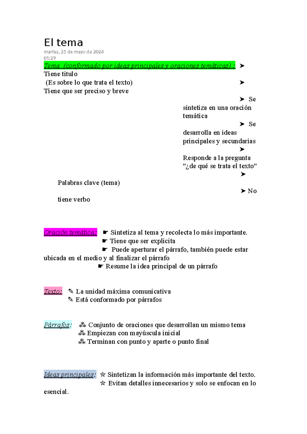 El tema - El tema martes, 21 de mayo de 2024 01: Tema (conformado por ...