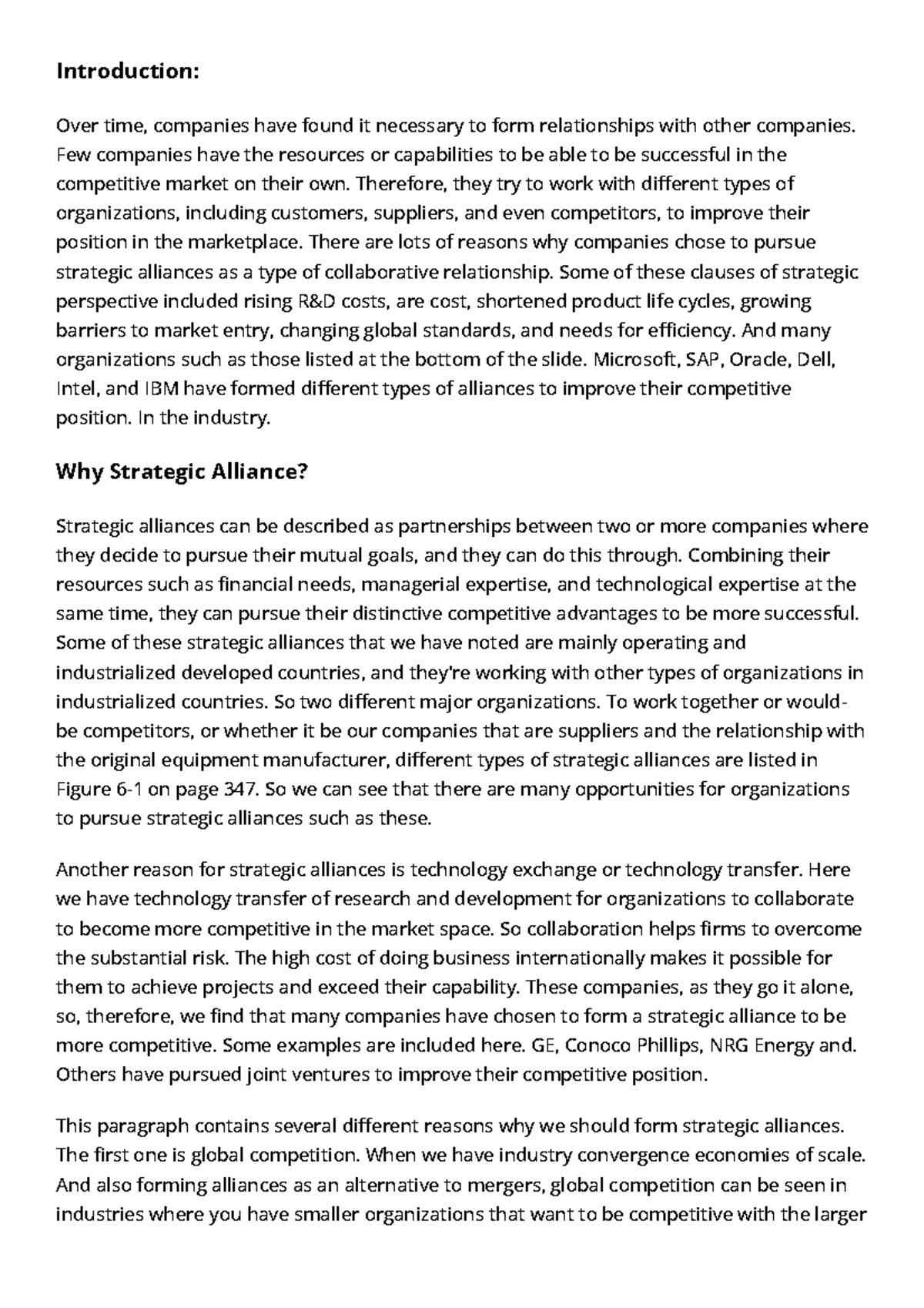 MBA 6100 Discussion 6 - This is the complete overview and explanation ...