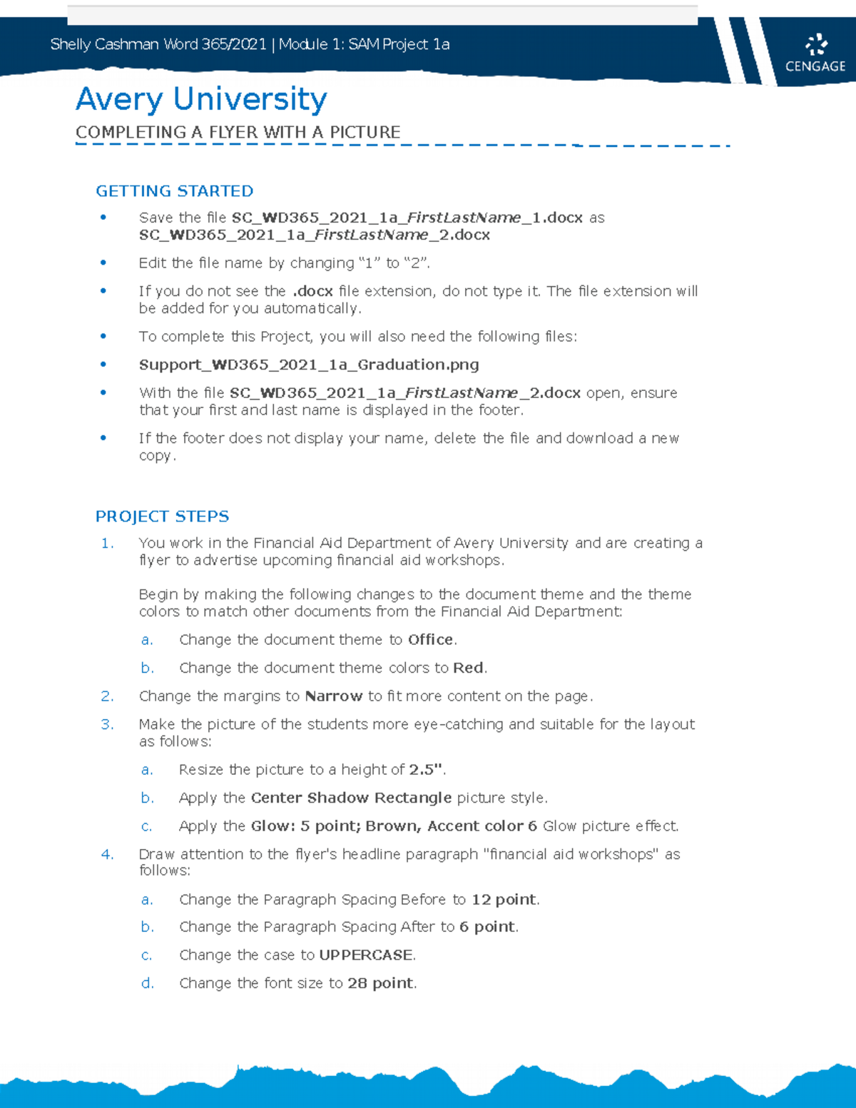 Instructions SC WD365 2021 1a - Shelly Cashman Word 365/2021 | Module 1 ...
