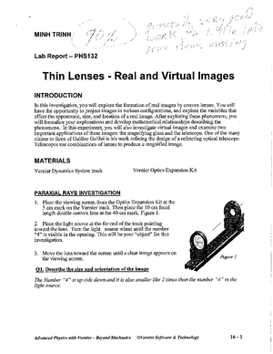 Lab Report 2 - PHYSICS II LAB EXPERIMENT 30: Resistance, Law, and i vs ...