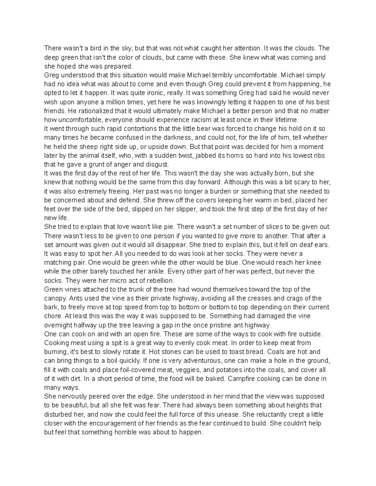 Class Notes - AP English Lit 9 - There wasn't a bird in the sky, but ...