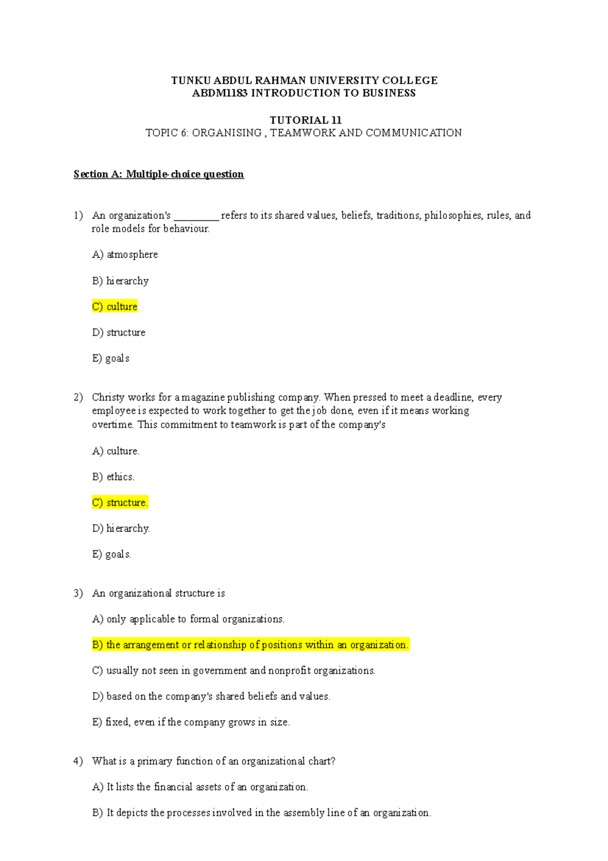 Tutorial 11 ( topic 6 organising ) student copy Abdm1183 intro to ...