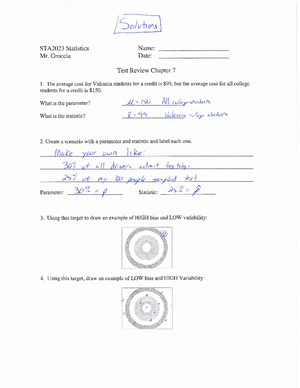 STA2023 Ch 9 Test Review Solutions-1 - STA 2023 - Studocu