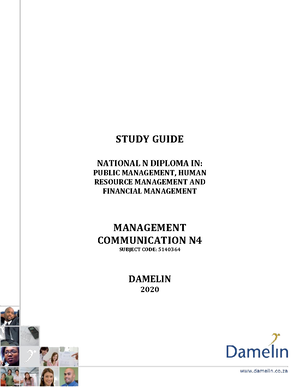 Personnel Management N5 Study Guide and Pacer - STUDY GUIDE NATIONAL N ...