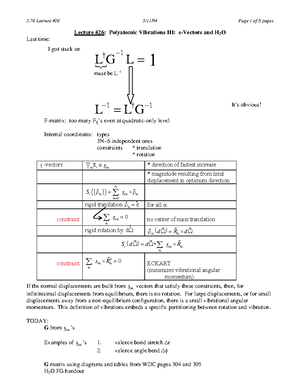 Lec 35 - lecture 35 reading notes for Molecular Spectra and Molecular ...