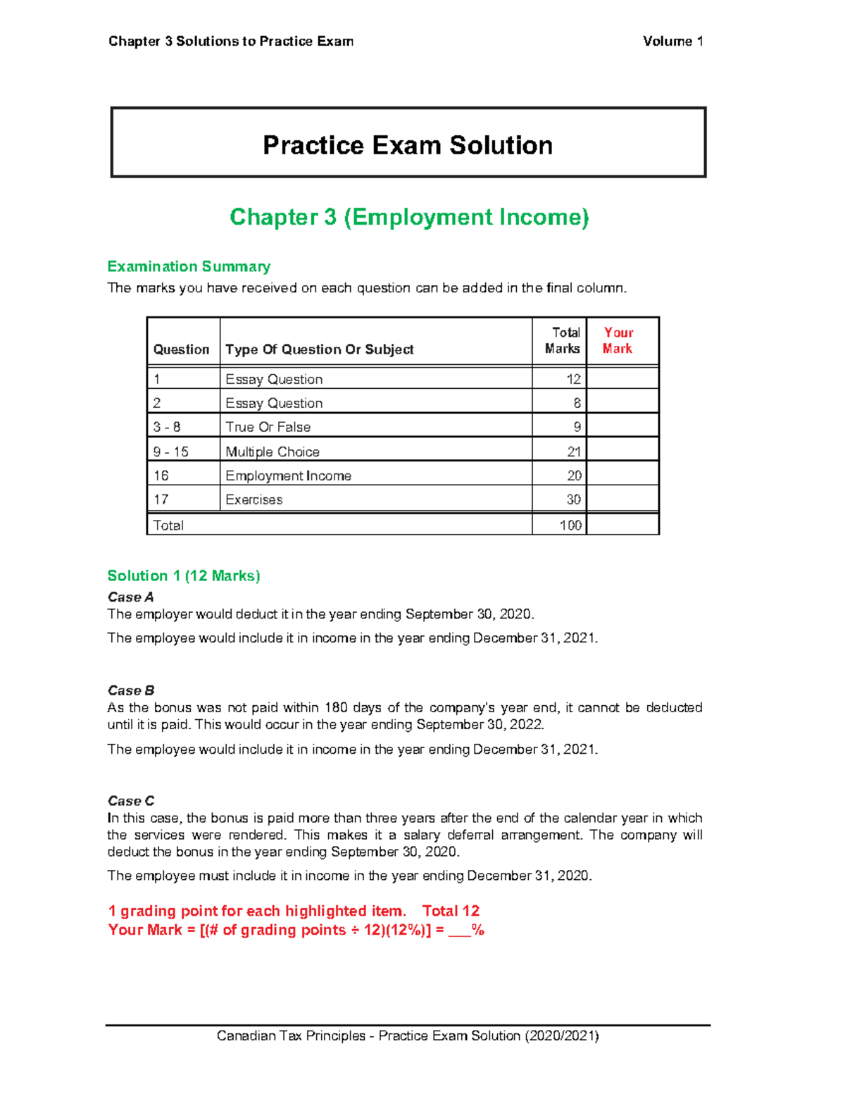 V1 Practice Exam Solutions 10 - ADM3345 - uOttawa - Studocu