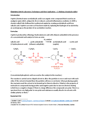Unit 4A - Unit 4A - Unit 4A: Health and Safety in Science Organisations ...