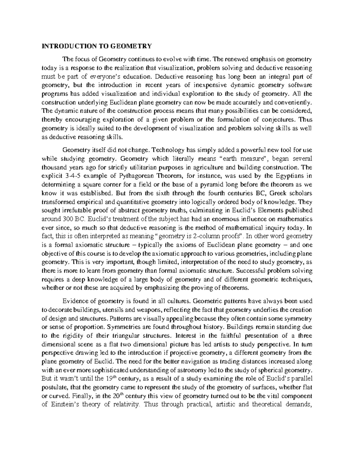 intro-to-geometry and good math work and bettter good the best work and ...