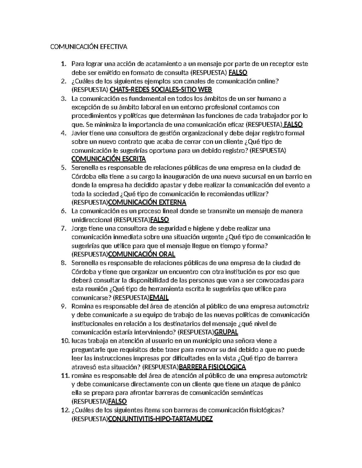 ( ComunicacióN Efectiva)SI - COMUNICACIÓN EFECTIVA Para lograr una acción de acatamiento a un ...