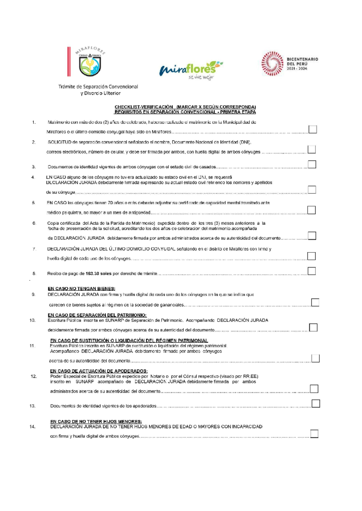 Checklist Verificacion Requisitos Ley 29227 - Ciencia Política - Studocu