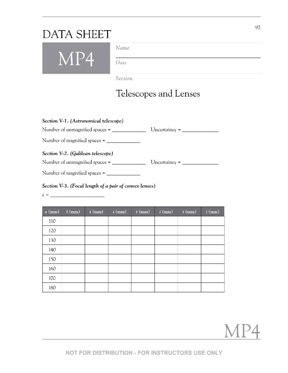 MP4 Data Tables - PHY 152LAB - Studocu