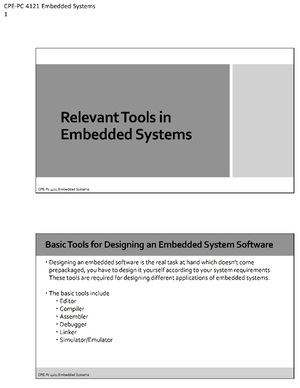 1 - History of Embedded systems - Engineering - Studocu