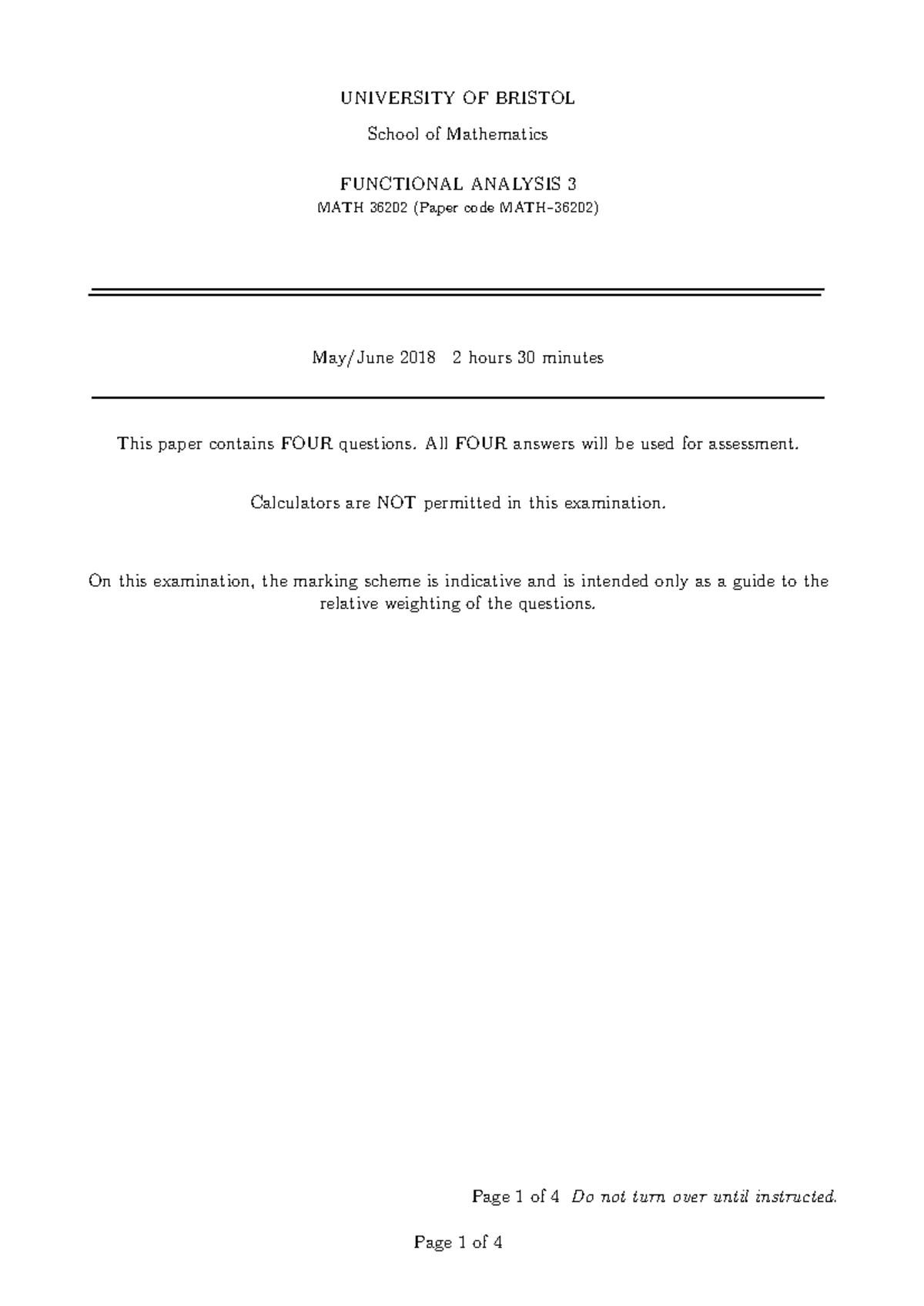 2018 Functional Analysis paper - UNIVERSITY OF BRISTOL School of ...