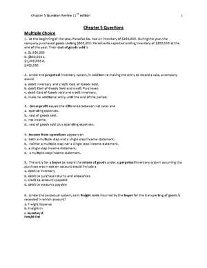 Accounting Practice Test 1 - Practice Test for Intro. To Accounting 1 ...