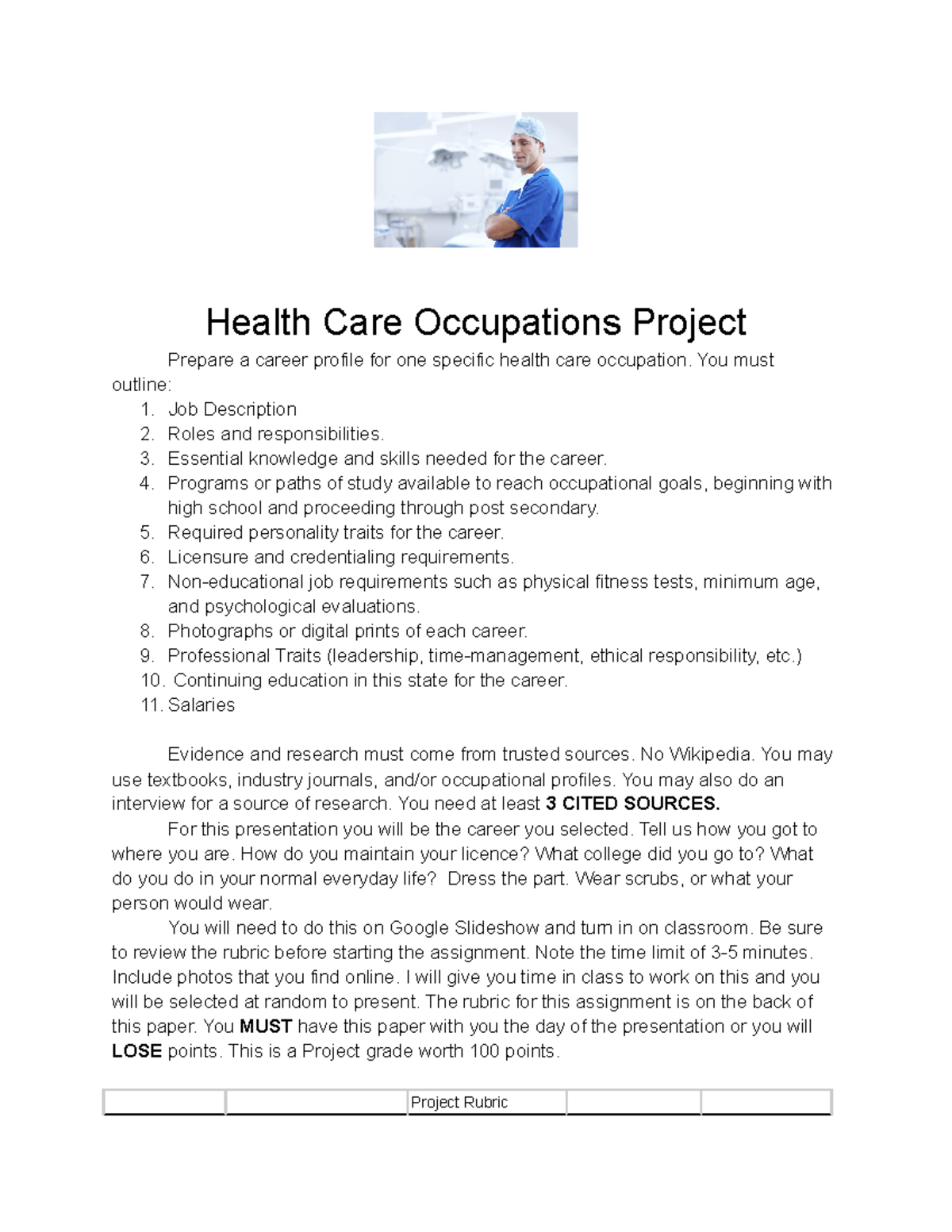 Health Care Occupations Project 3 - Health Care Occupations Project ...