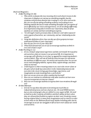 Dance In Education Reading Response - Text 1- Creative Dance For All ...