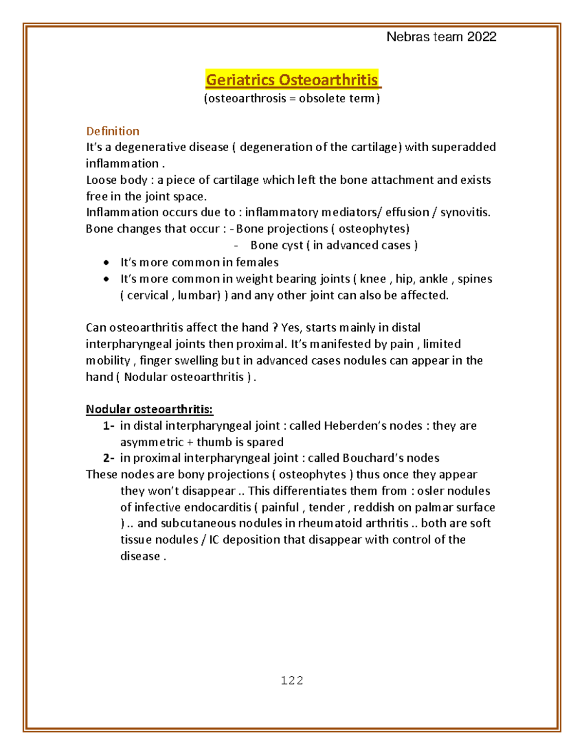 Nebras Geriatrics Book 2021 - 2022 export - Geriatrics Osteoarthritis ...