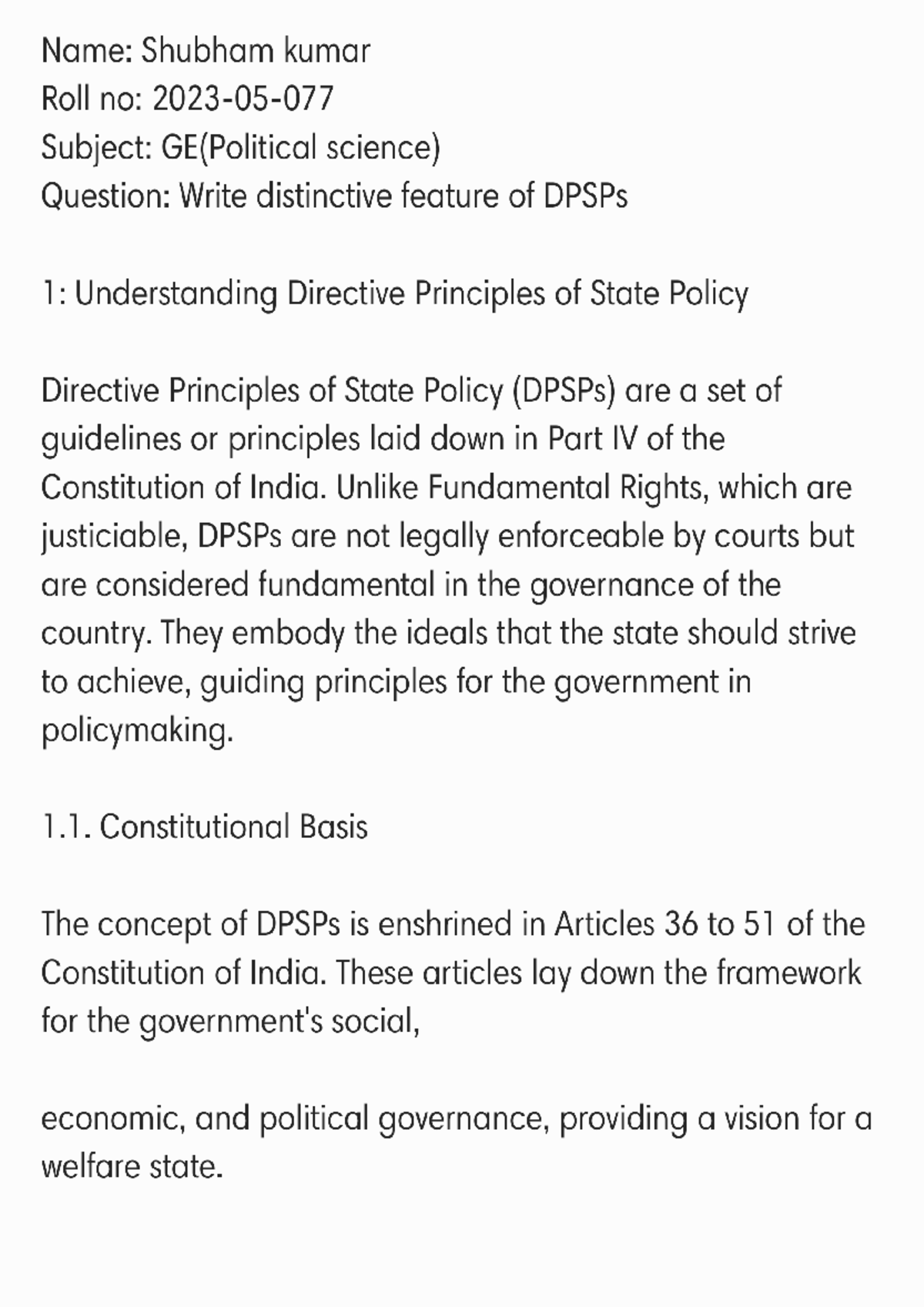 GE Assignment - 22518 - Studocu